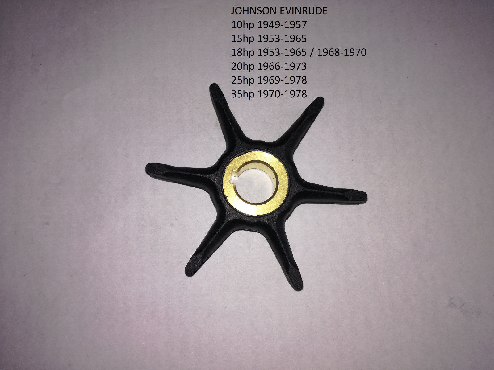 replaces JOHNSON EVINRUDE OUTBOARD ENGINE IMPELLER 10-15-18-20-25-35hp ...